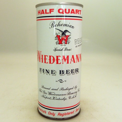 Wiedemann Brewing Fine Beer 169-08 at Breweriana.com